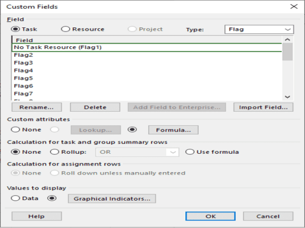 Displaying Values Graphically using Microsoft Project Displaying Values Graphically using Microsoft Project